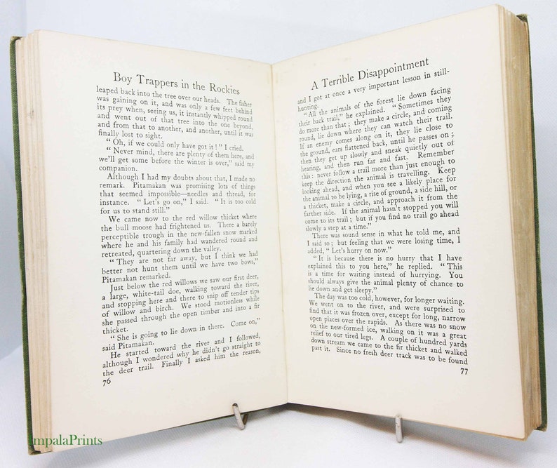 Boy Trappers in the Rockies 1939 Travel Adventure Book Travel Hardback ...