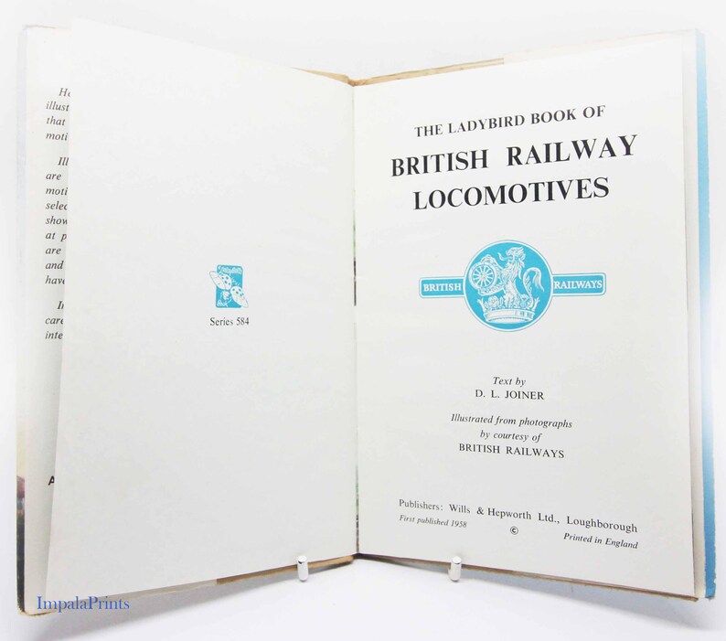 British Locomotives 1950s Colour Ladybird Train Book Colour Illustrated ...