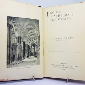 Cathedrals Vintage 1899 Architecture History Guide to Historic Building ...