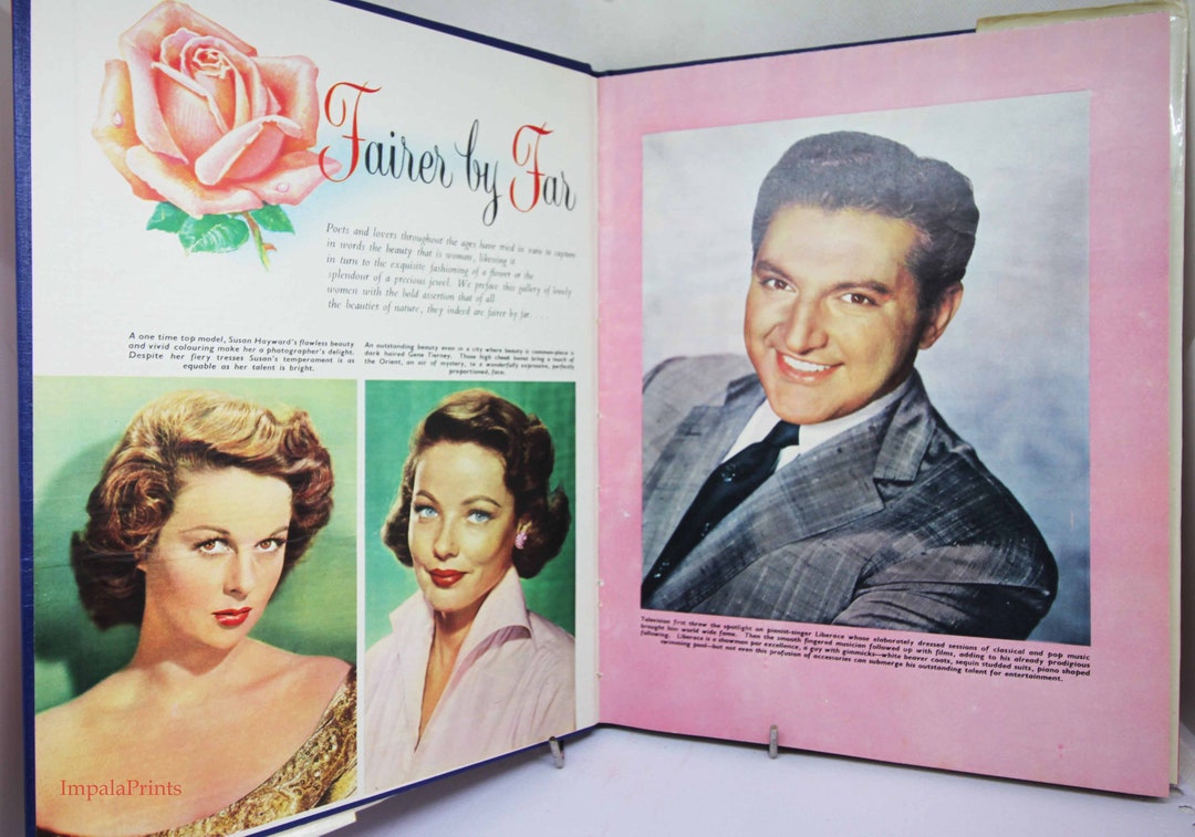 Film Star Album 1950s Vintage Holywood Film Star Book Vintage Movie ...