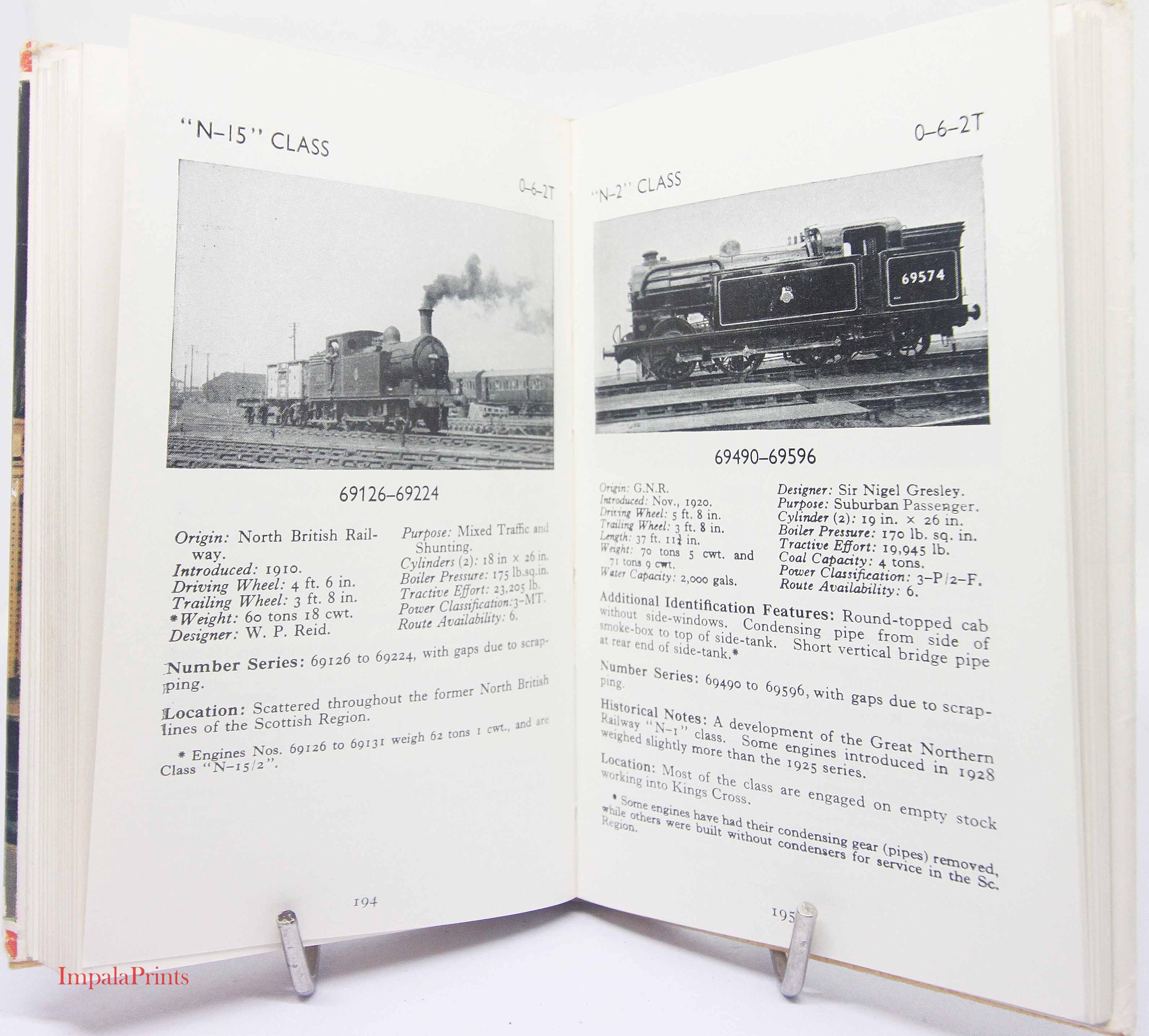 Locomotives of Britain 1963 Illustrated Colour Steam Trains Vintage ...