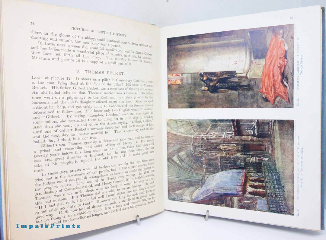 History Picture Book 1920 Textbook Antique Middle Ages Illustrated ...