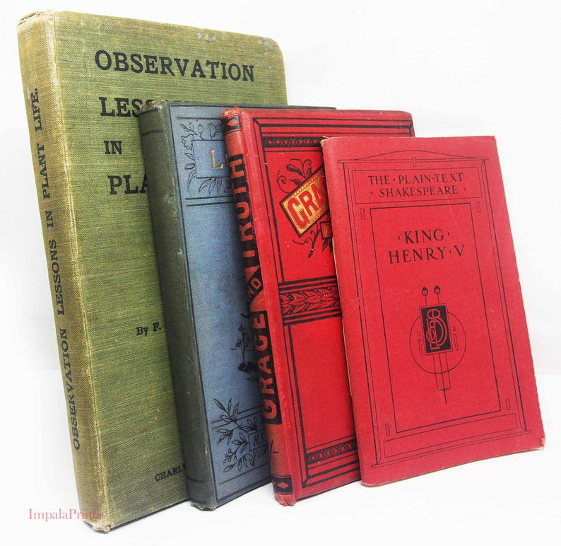 Adopt an Antique 100+ Year Old Book Worn Loved Hardback Books Vintage ...