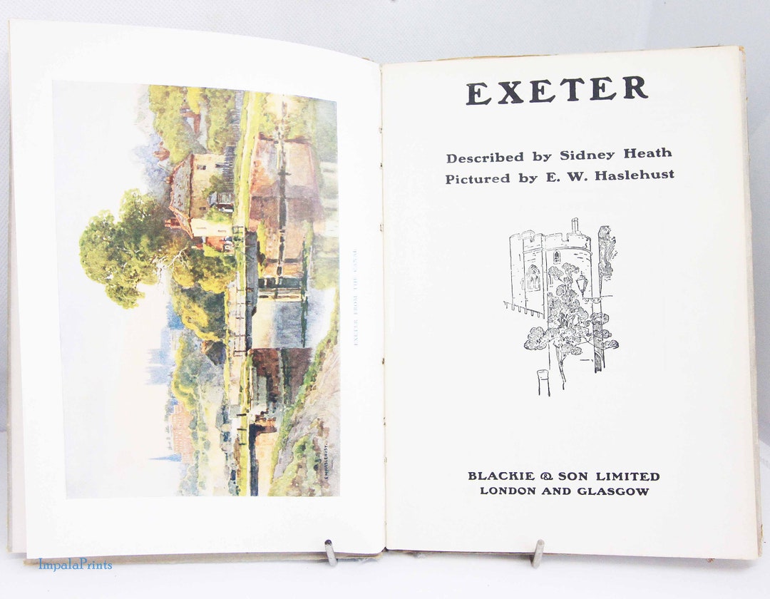 Book of Exeter Illustrated 1930s Guide Book Picture Book of - Etsy