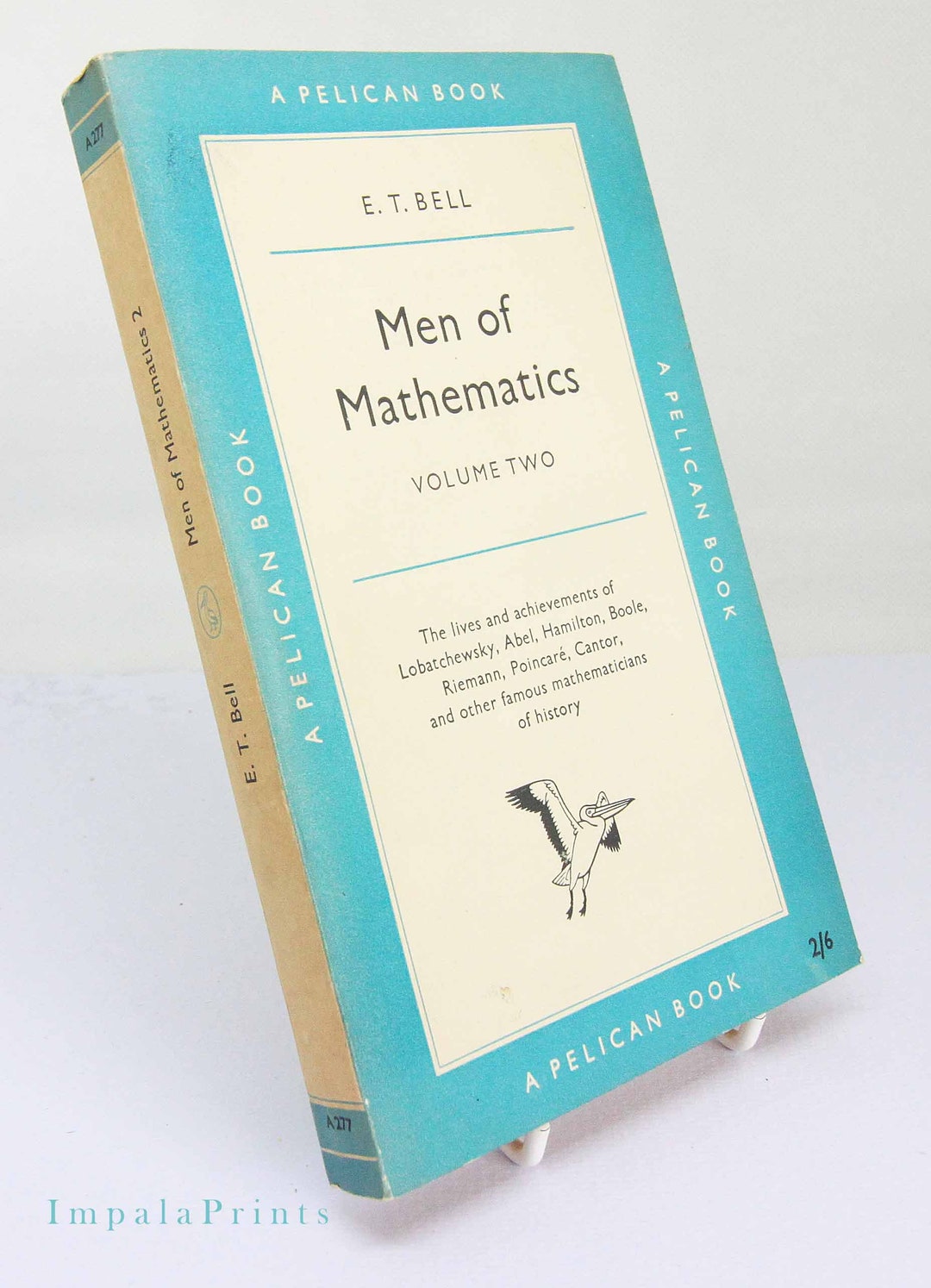 Mathematicians Biography Men of Mathmatics Vintage Book 1953 Classic ...