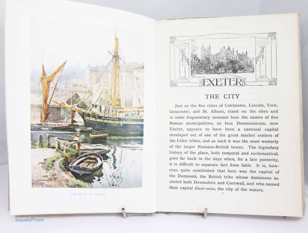 Book of Exeter Illustrated 1930s Guide Book Picture Book of the City ...
