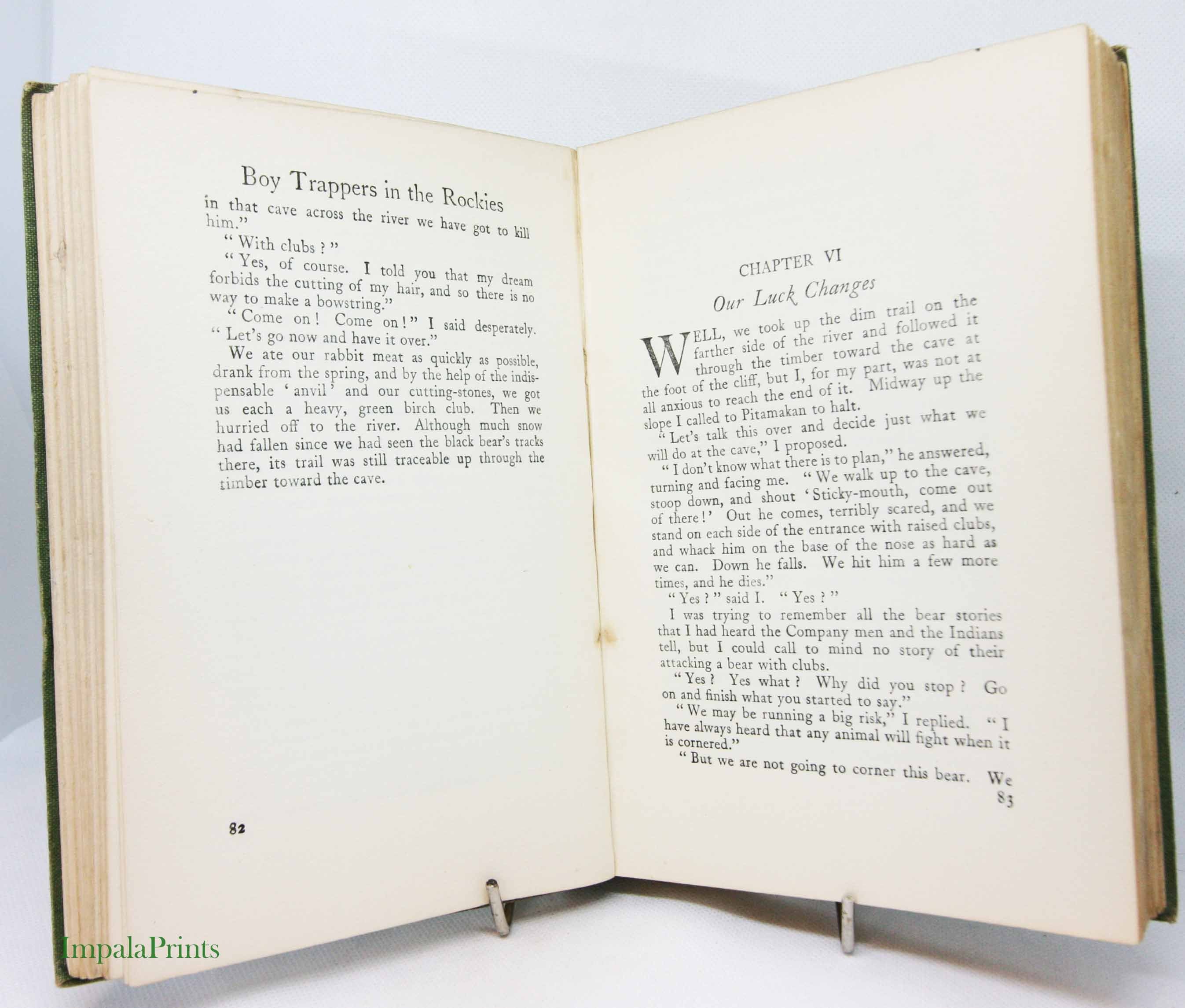 Boy Trappers in the Rockies 1939 Travel Adventure Book Travel Hardback ...