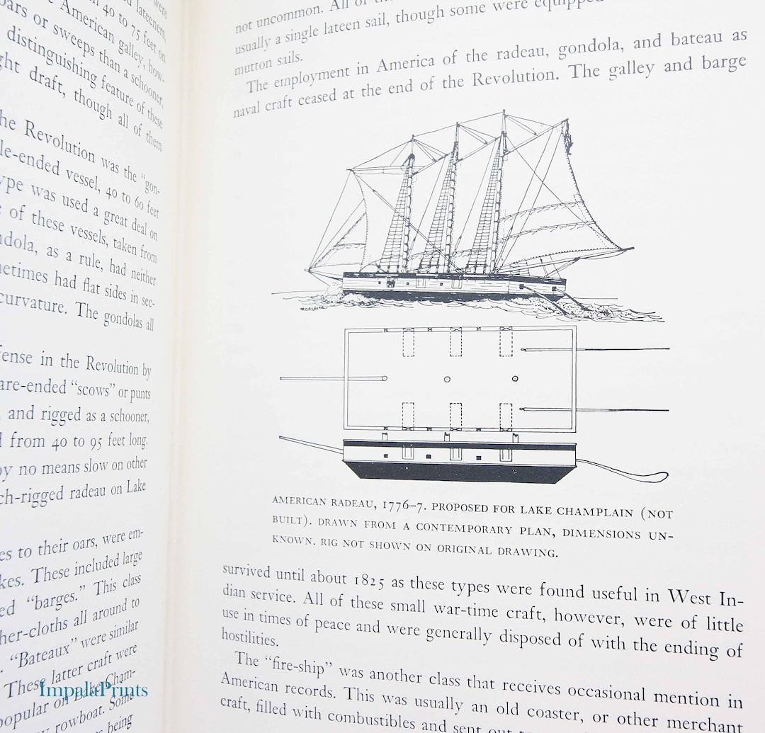 American Sailing Ships 1935 Vintage Picture Book Illustrated Plans ...