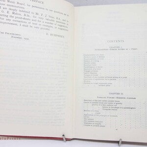 Mechanics Maths Book, 1940s Statics & Hydrostatics Mathematics Vintage ...