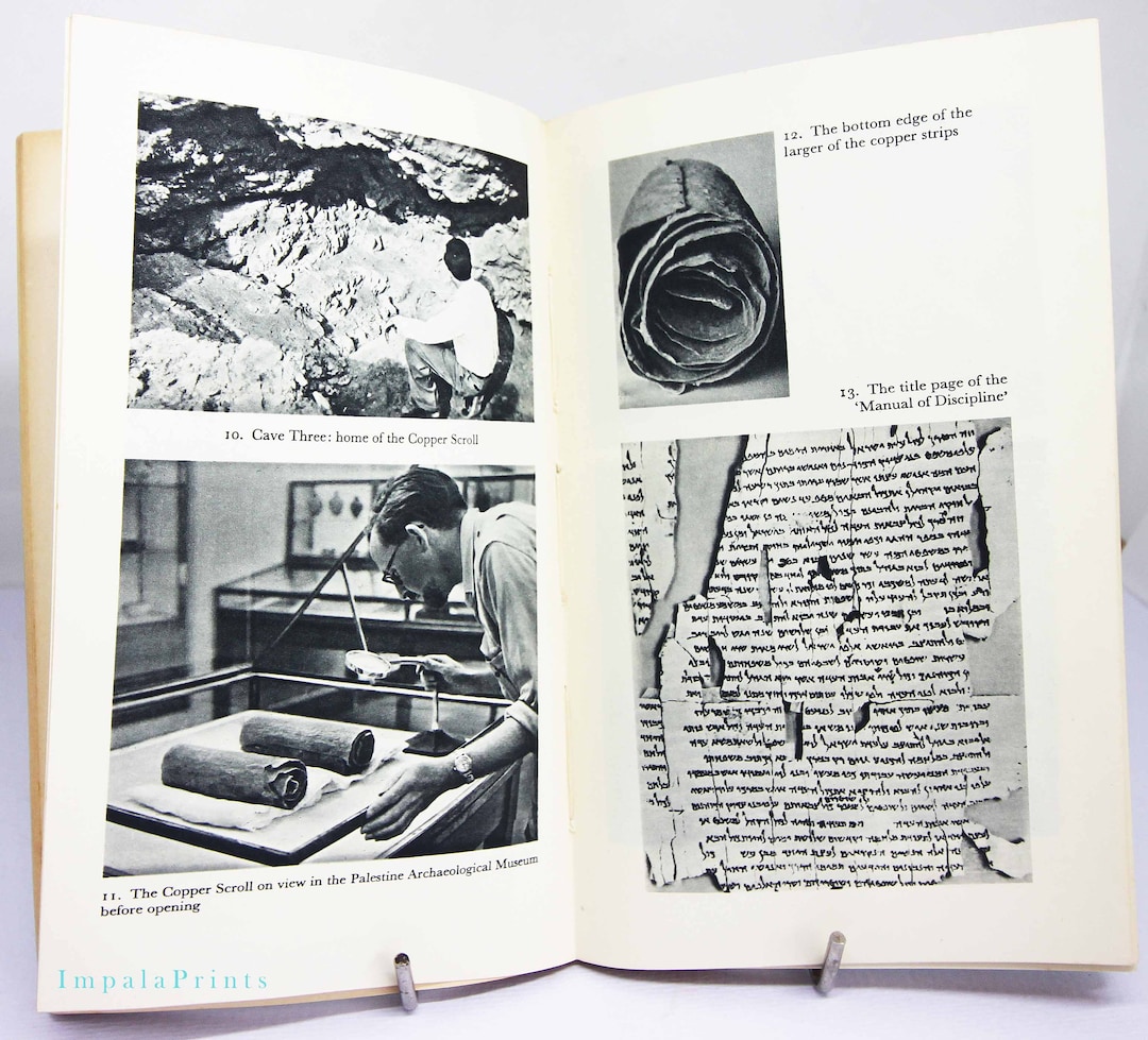 Dead Sea Scrolls 1957 Archeology History Book Discoveries Gift Vintage ...