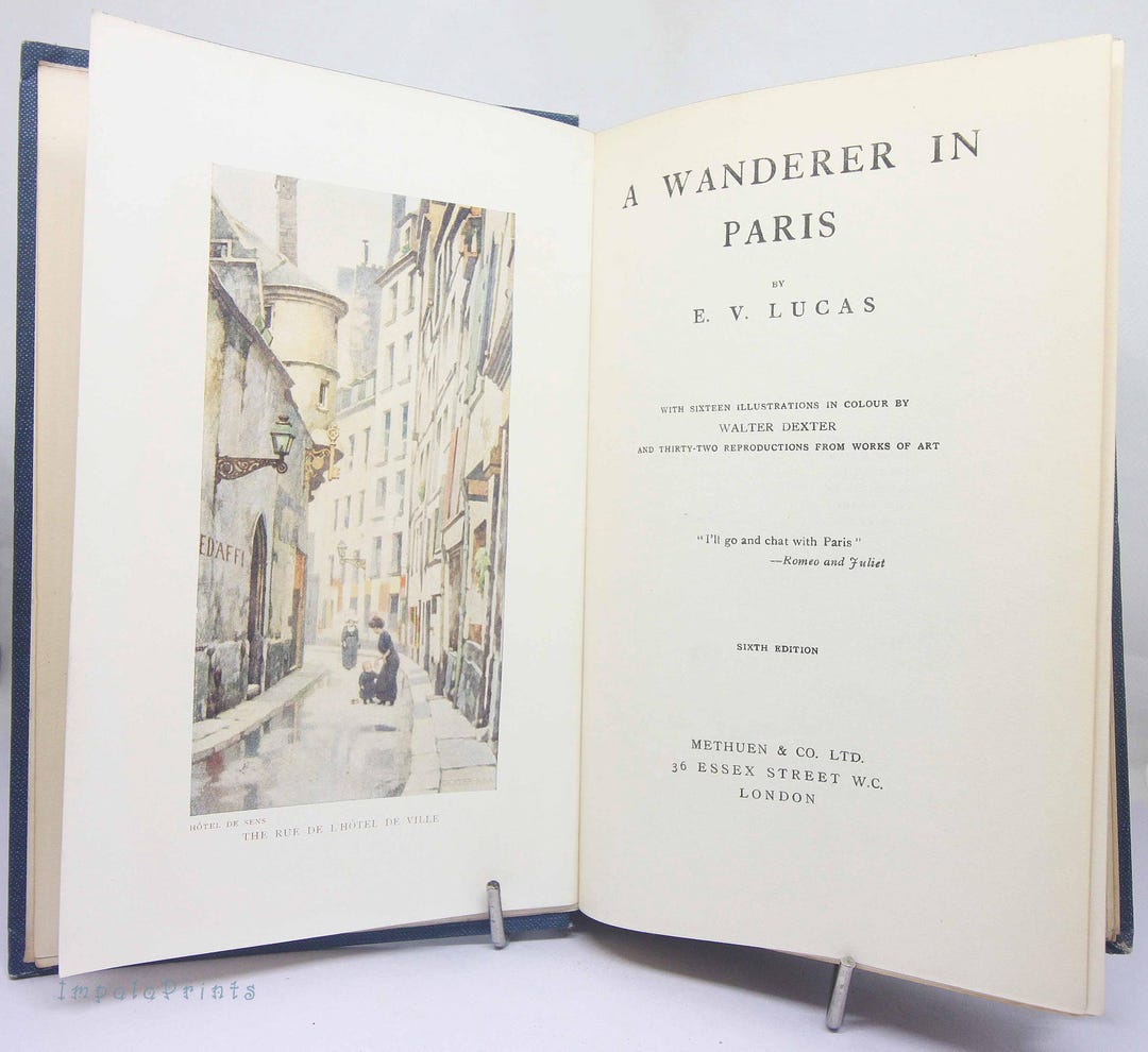 Paris Guide Book 1910 Antique Travel Hardback Vintage Parisian ...
