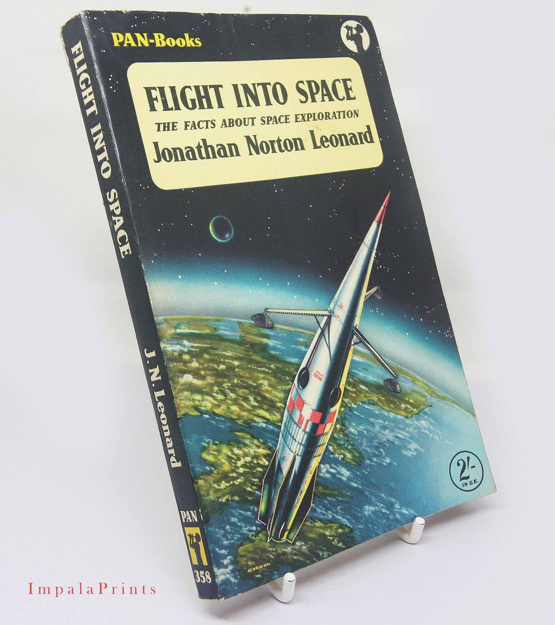Space Travel 1957 Flight Into Space, Science Book Gift Rockets Vintage ...