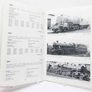 British Rail Steam Locomotives Book, Illustrated Book Train Fans ...