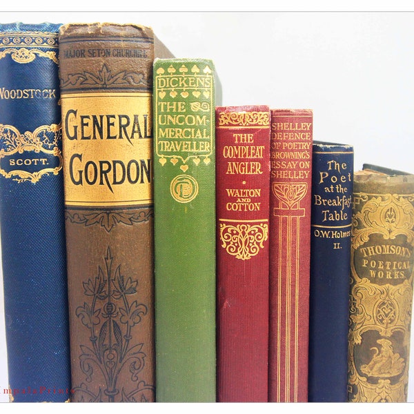 Antique Book Collection - Etsy