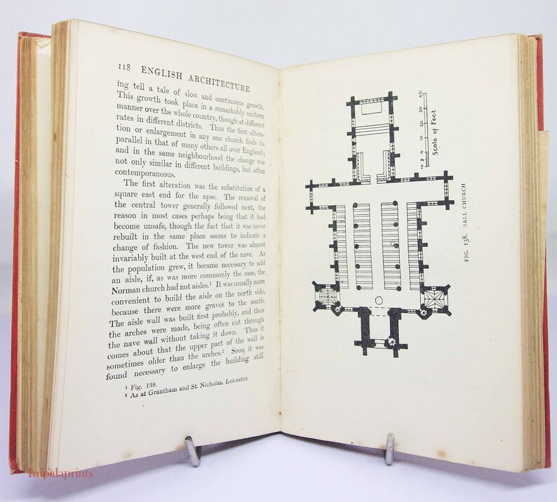 English Architecture in Britain 1918 Illustrated Antique Architect Book ...