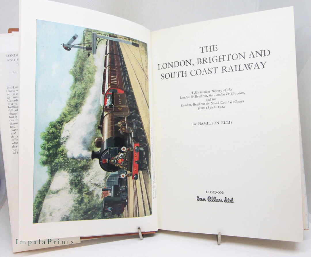 Railways Book London Brighton South Coast Vintage Books Train Book ...