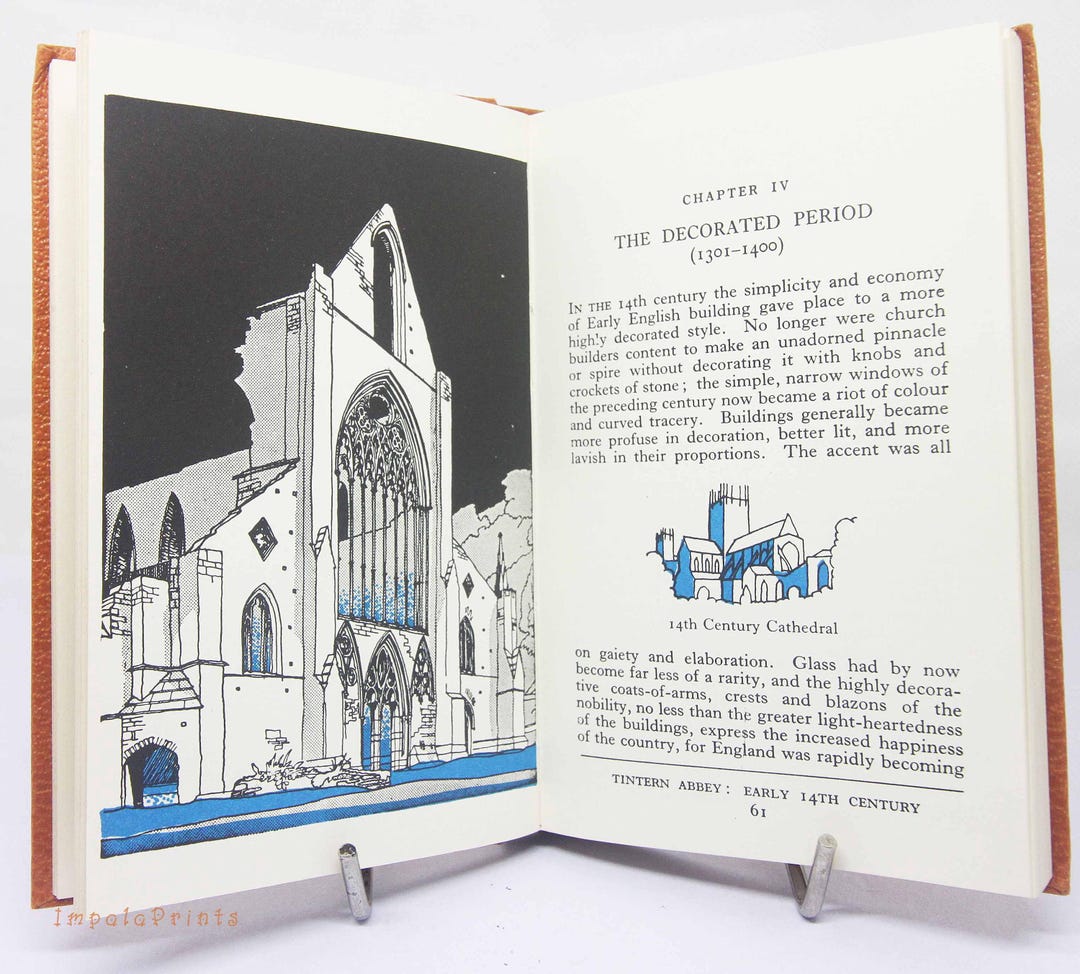 Architecture Illustrated Vintage Buildings Vintage Old Book Handbook ...