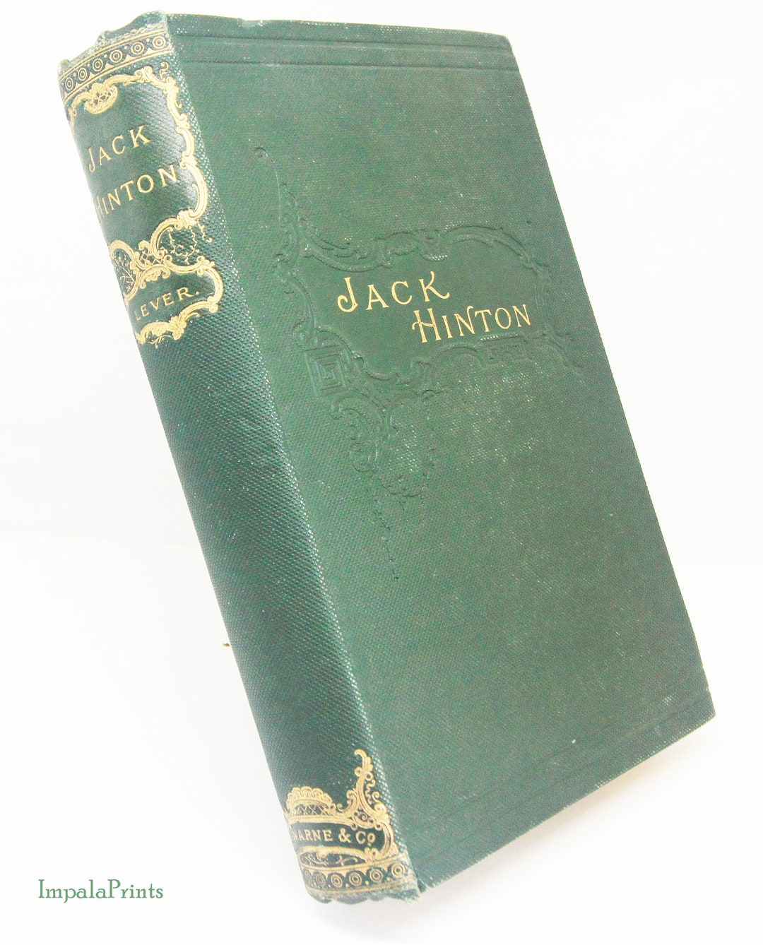 Antique Book Jack Hinton 1890 Edwardian Victorian Novel Antique Old ...