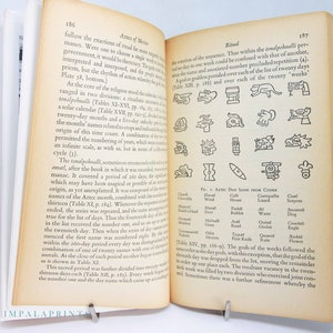 Aztec History Illustrated Archeology Hardback 1950s Exploration Travel ...