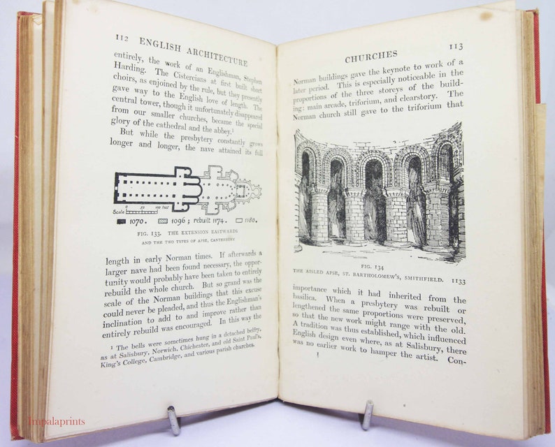 English Architecture in Britain 1918 Illustrated Antique Architect Book ...