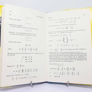 Mathematics Book Vintage Textbook Maths Book Classic Vintage Reference Mathematical Book Gift ...