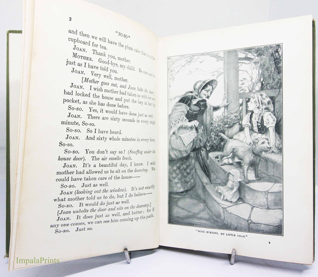 Dramatic Readers 1935 Story Book Vintage Picture Book Illustrated ...