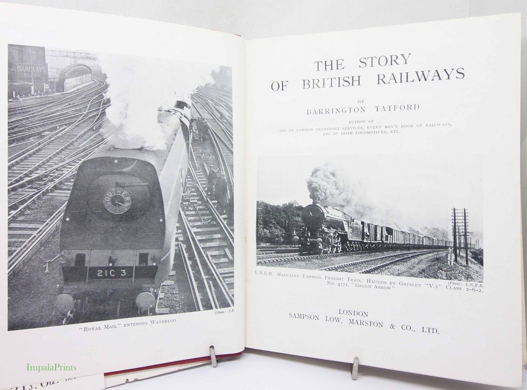 Story of British Railways 1940s Steam Locomotive Hardback Vintage Book ...