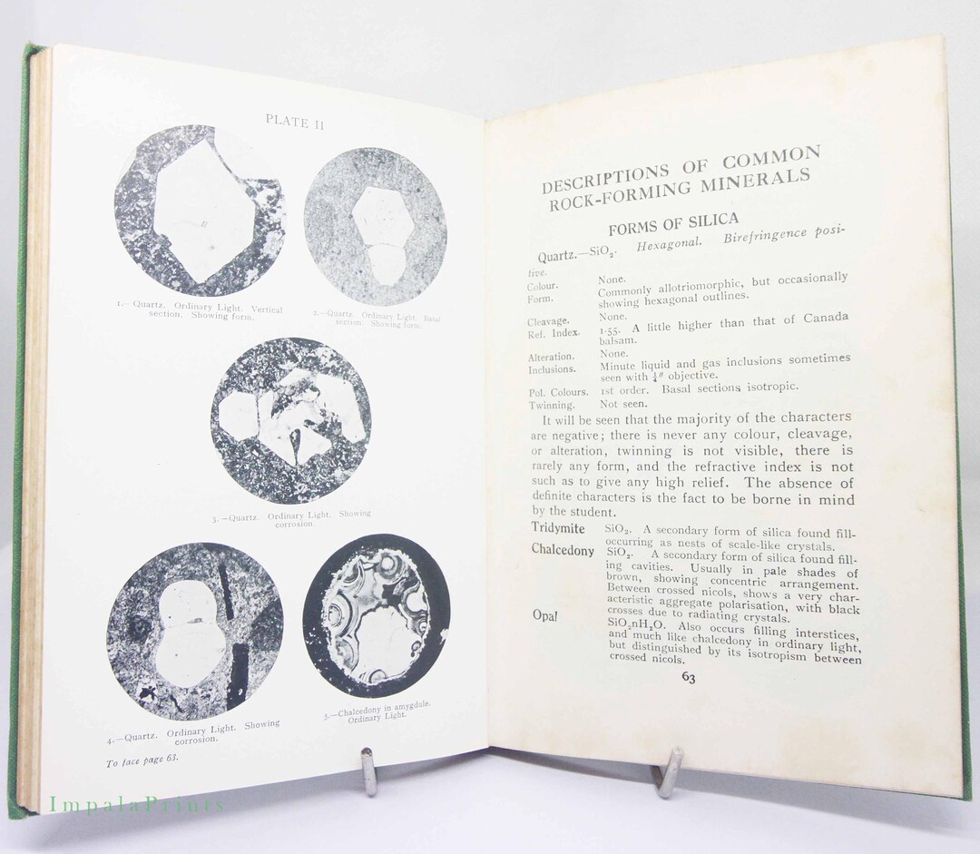 Microscopy, & Minerals. Science Book 1940 Vintage Textbook Guide Yellow ...