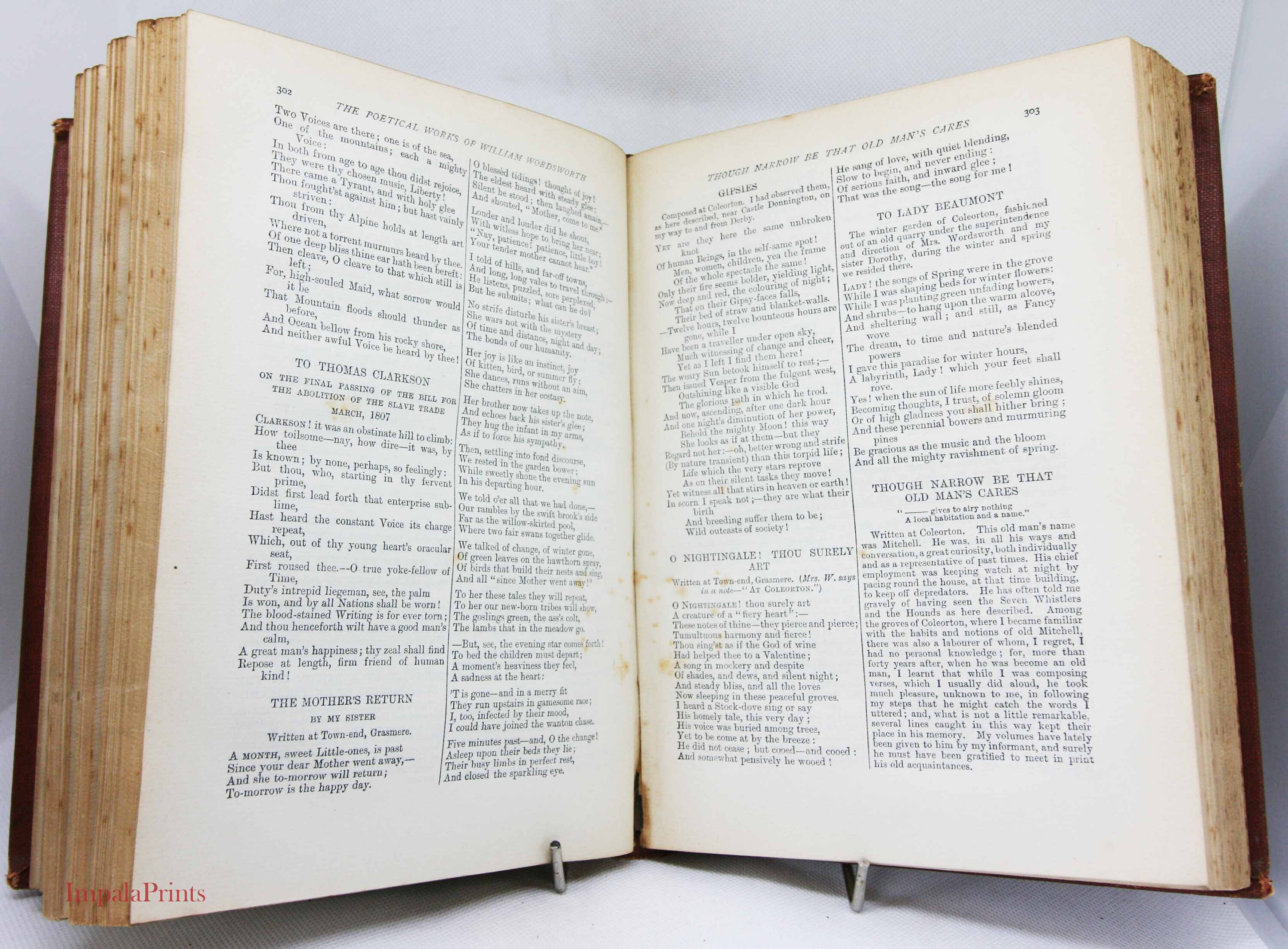 Wordsworth Poetical Works Antique Red Hardback Gift Book 1900 | Etsy
