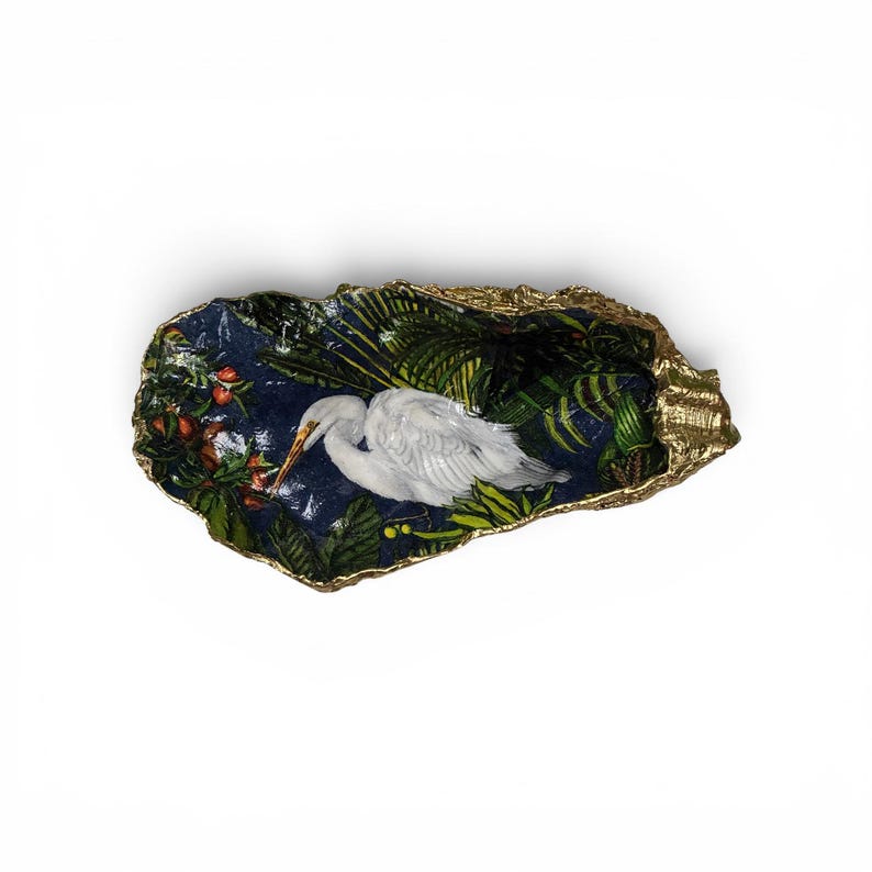 Luxury Feng-shui Prosperity Bowl Decoupage Oyster Shell/spiritual Altar ...