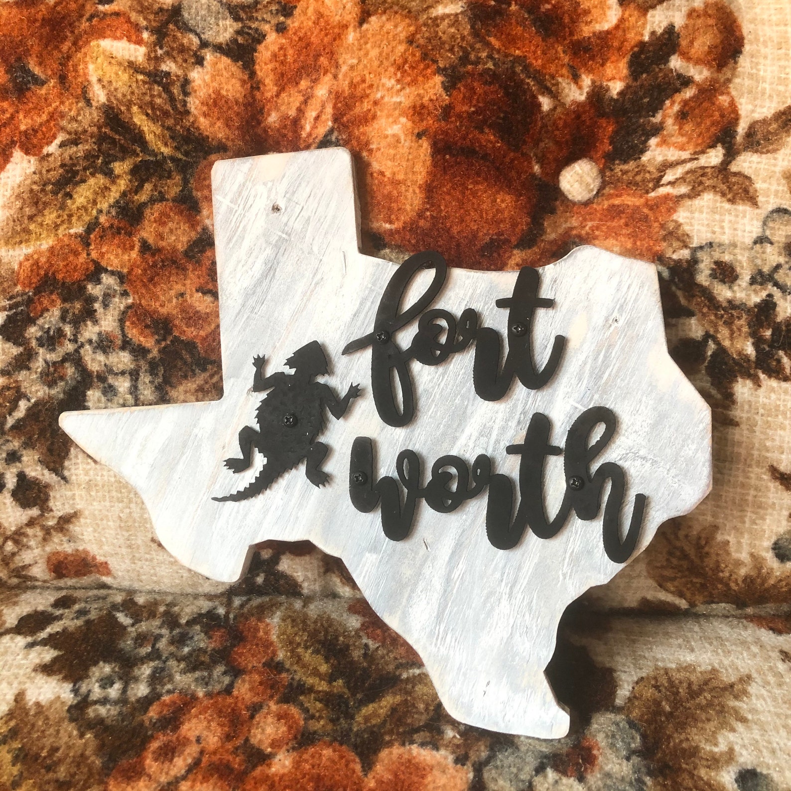 Fort Worth Texas Rustic Distressed Wood & Metal Letters Sign - Etsy