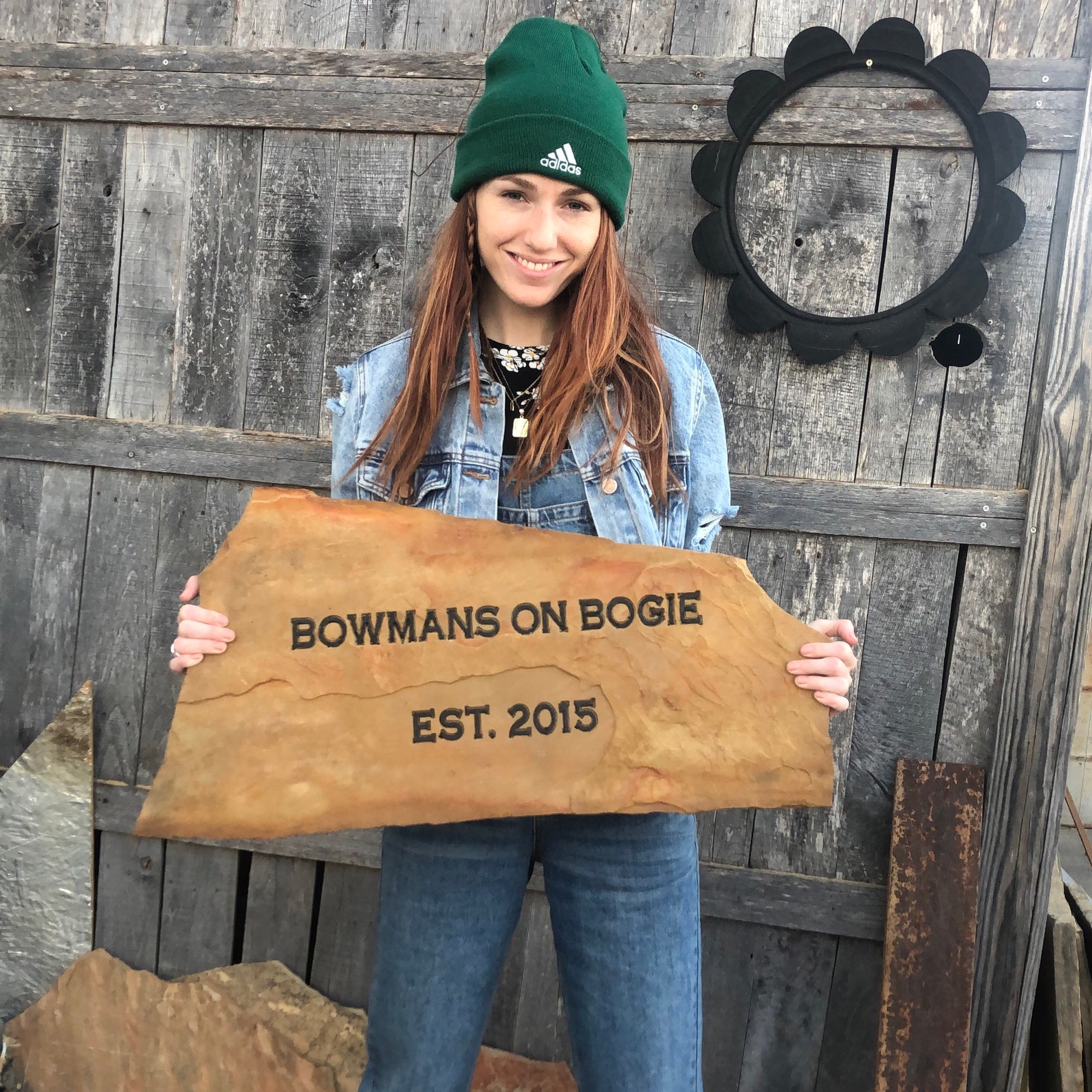 Custom Engraved Flagstone Rock Sign Memorial Headstone - Etsy