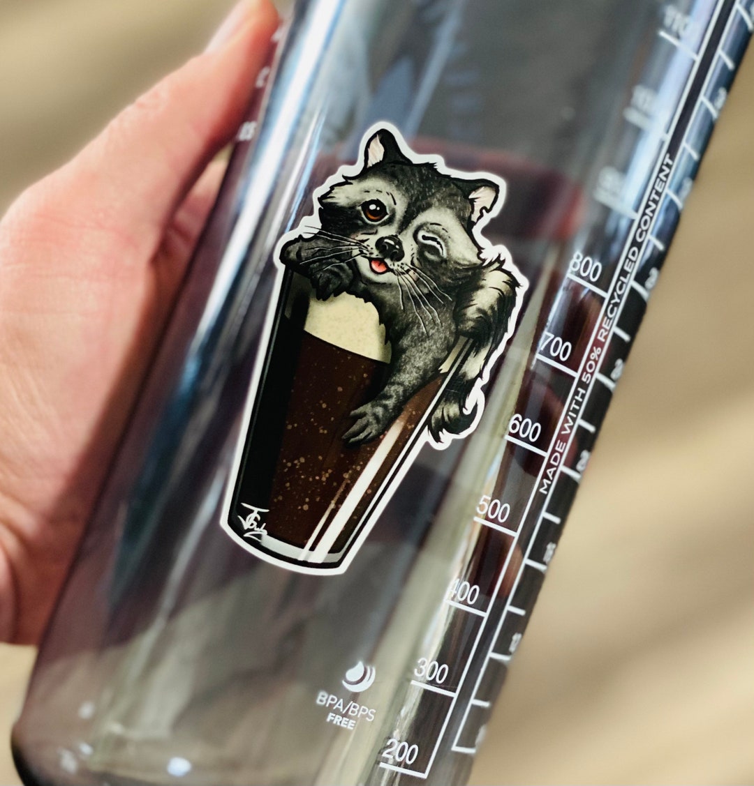 Racoon Root Beer Sticker! Waterproof, Dishwasher Safe, FREE SHIPPING ...