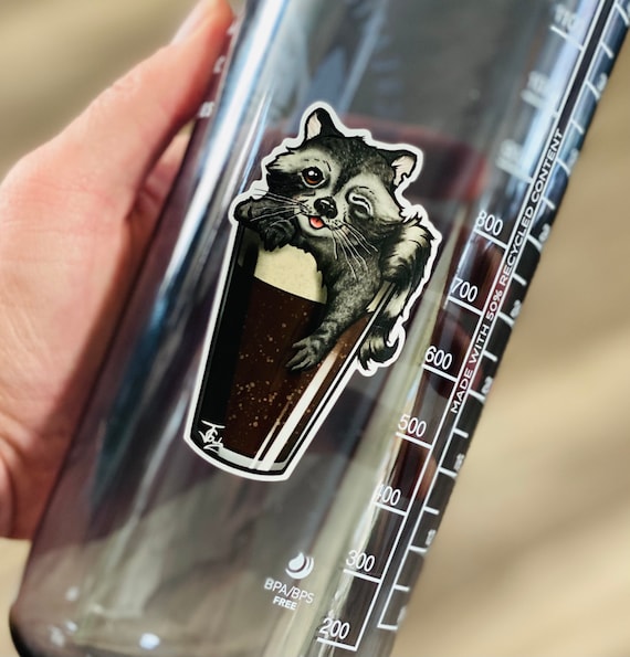 Racoon Root Beer Sticker Waterproof Dishwasher Safe FREE - Etsy