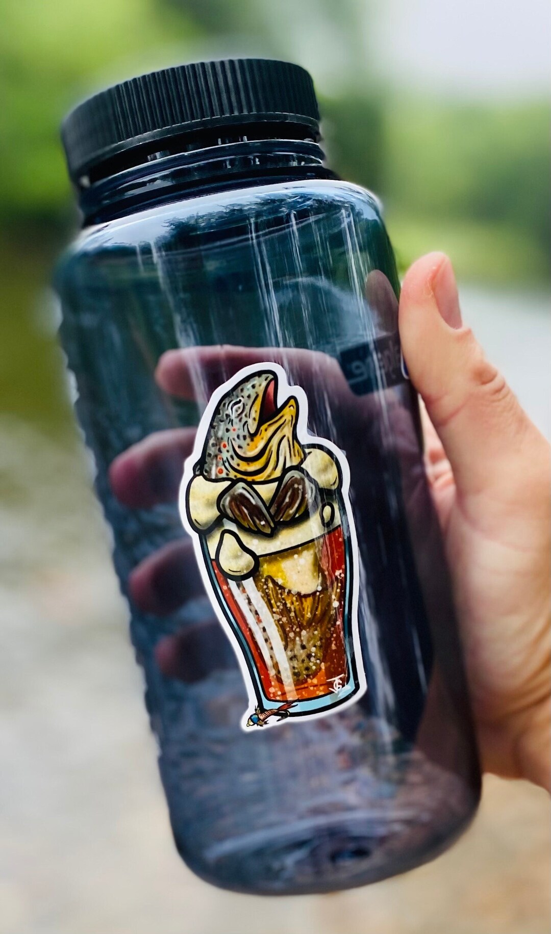 Brown Trout Beer Sticker! Waterproof, Dishwasher Safe, FREE SHIPPING ...