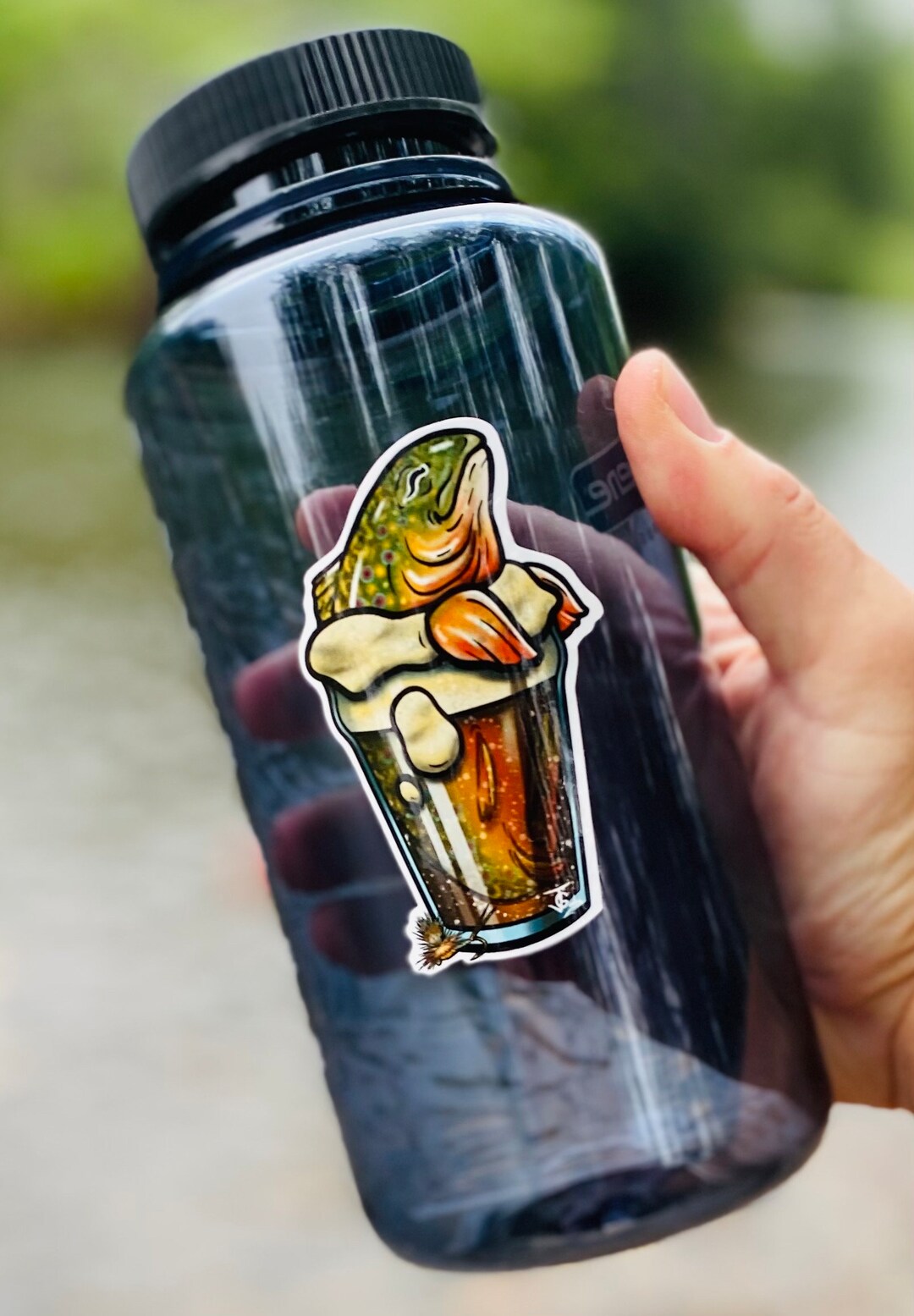 Brook Trout Beer Sticker! Waterproof, Dishwasher Safe, FREE SHIPPING ...
