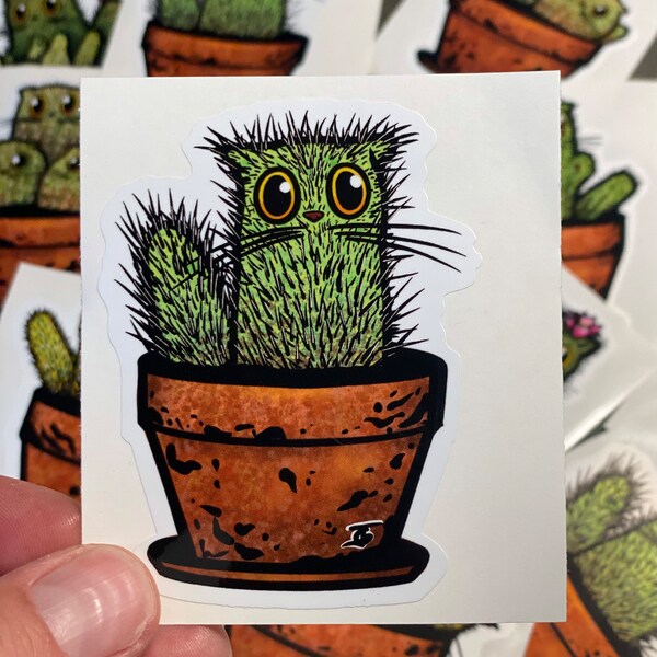 Cat Cactus - Etsy