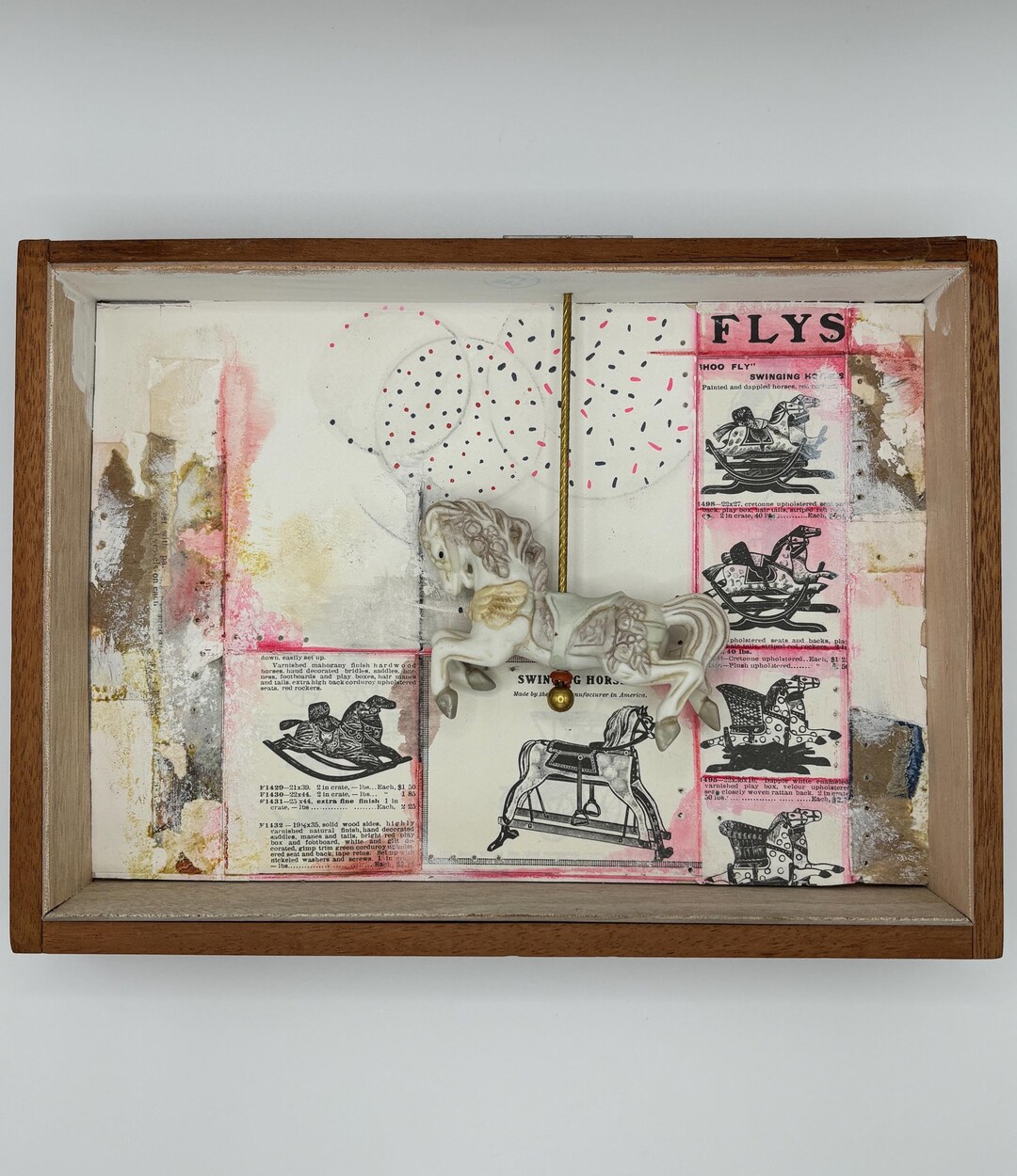 Victorian Carousel Shadow Box Assemblage - Etsy