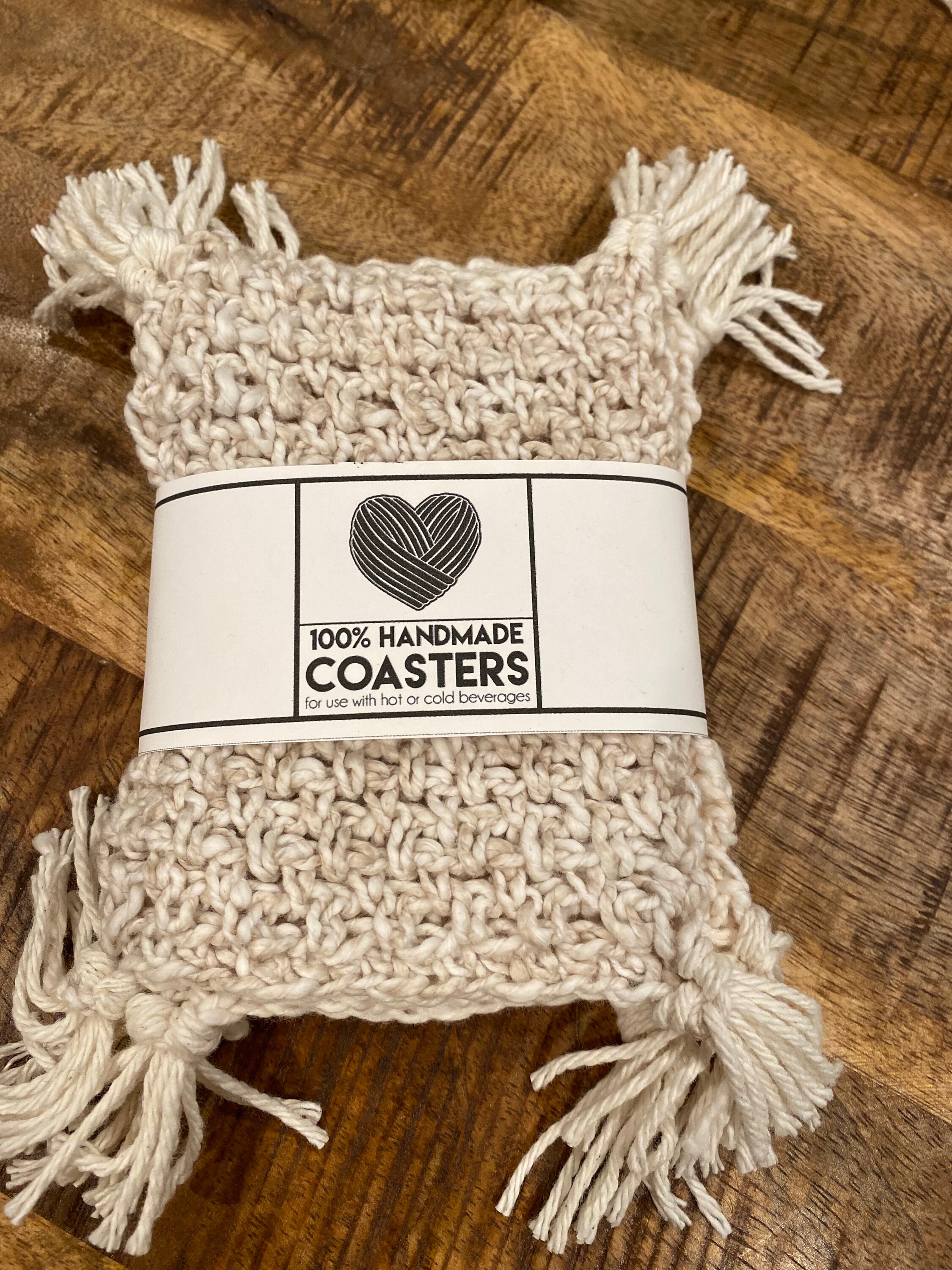 Crochet Boho Coaster Set - Etsy