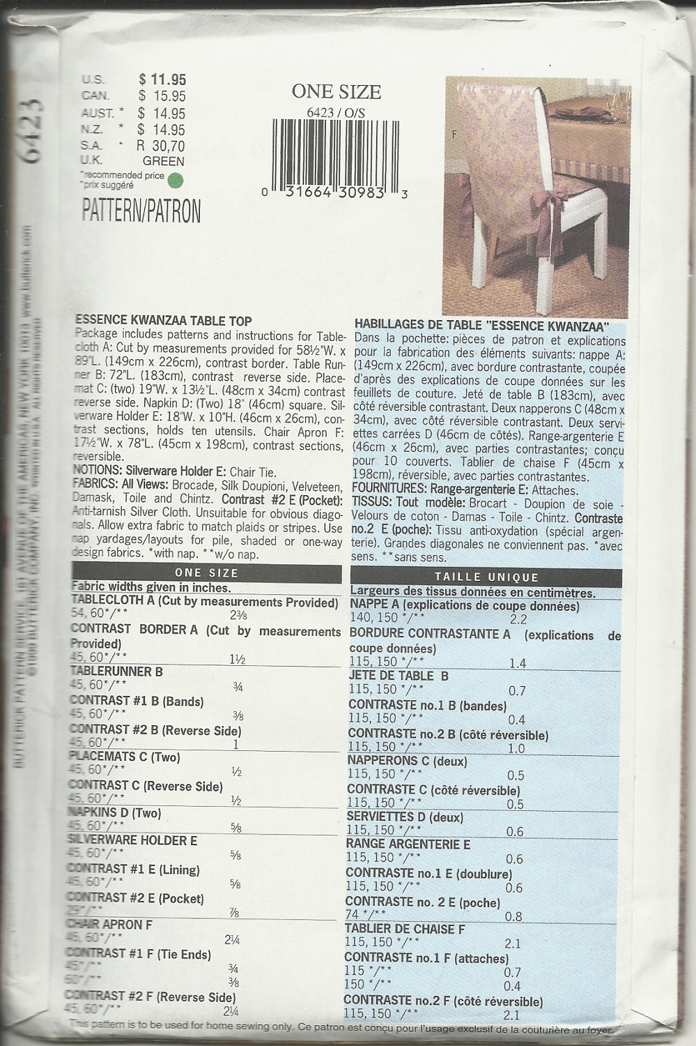 Butterick 6423 Collection Essence pour divertir non-coupé - Etsy France