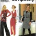 Simplicity 8551 Misses/petite Jumper in Short or Long, Vest, Pants Size ...