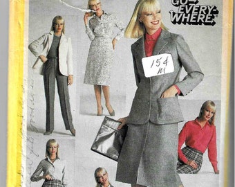 Sz 12 80's Simplicity Pattern 9715 Misses' Go Everywhere Shirt, Slim ...