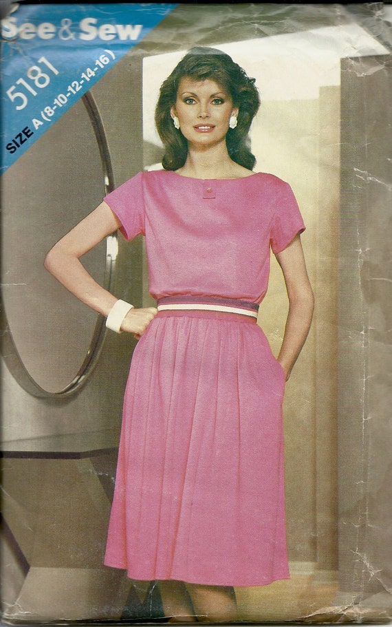 Butterick 5181 Misses Top and Skirt Size 816 Uncut | Etsy