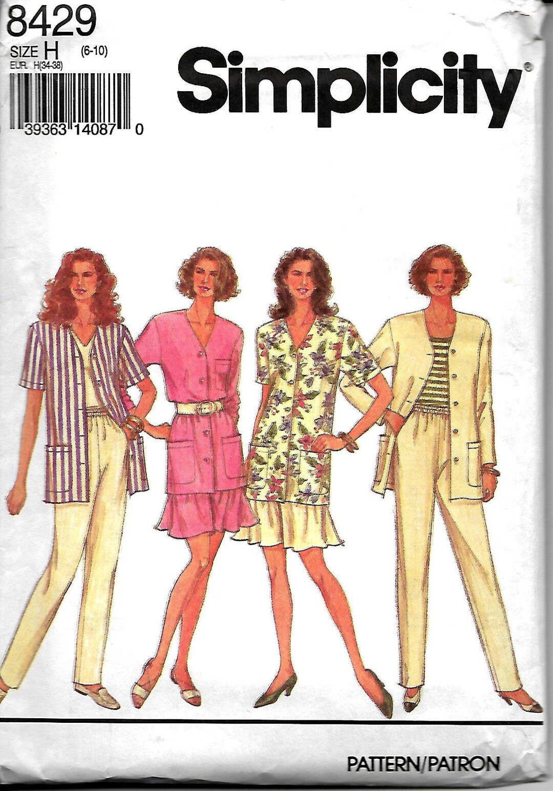 Simplicity 8429 Misses Pants, Shorts, Unlined Jacket Size 6-10 Uncut - Etsy