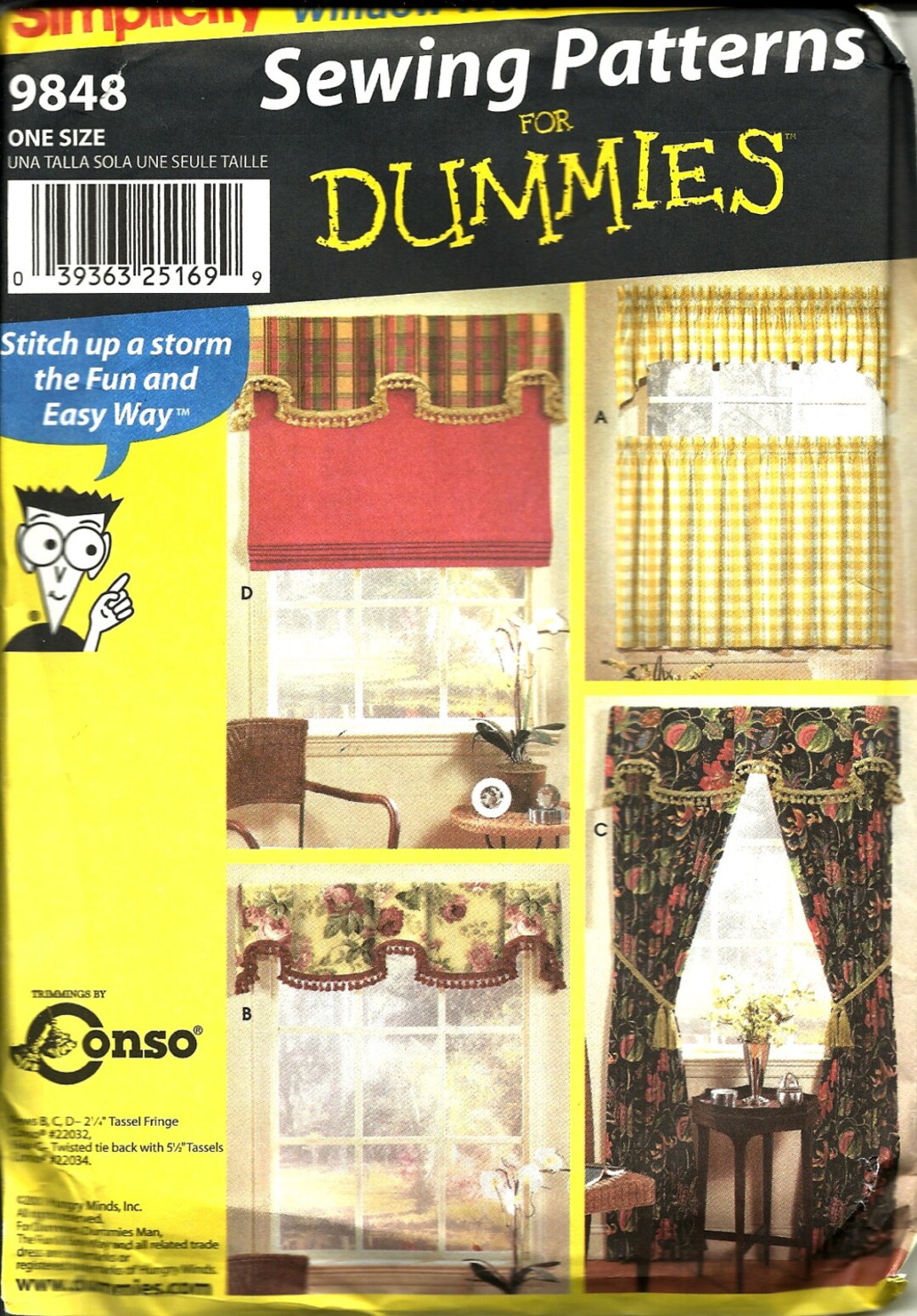 Simplicity 9849 Sewing Patterns for Dummies Window Coverings UNCUT - Etsy