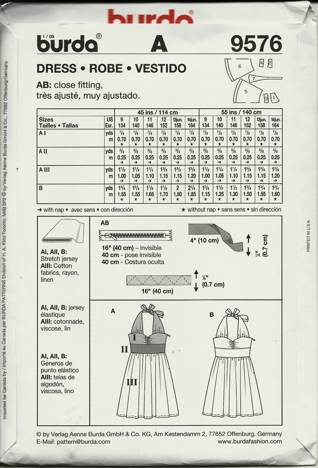 Burda 9576 Teens/young Ladies Sun Dress Size 9,10,11,12 UNCUT - Etsy