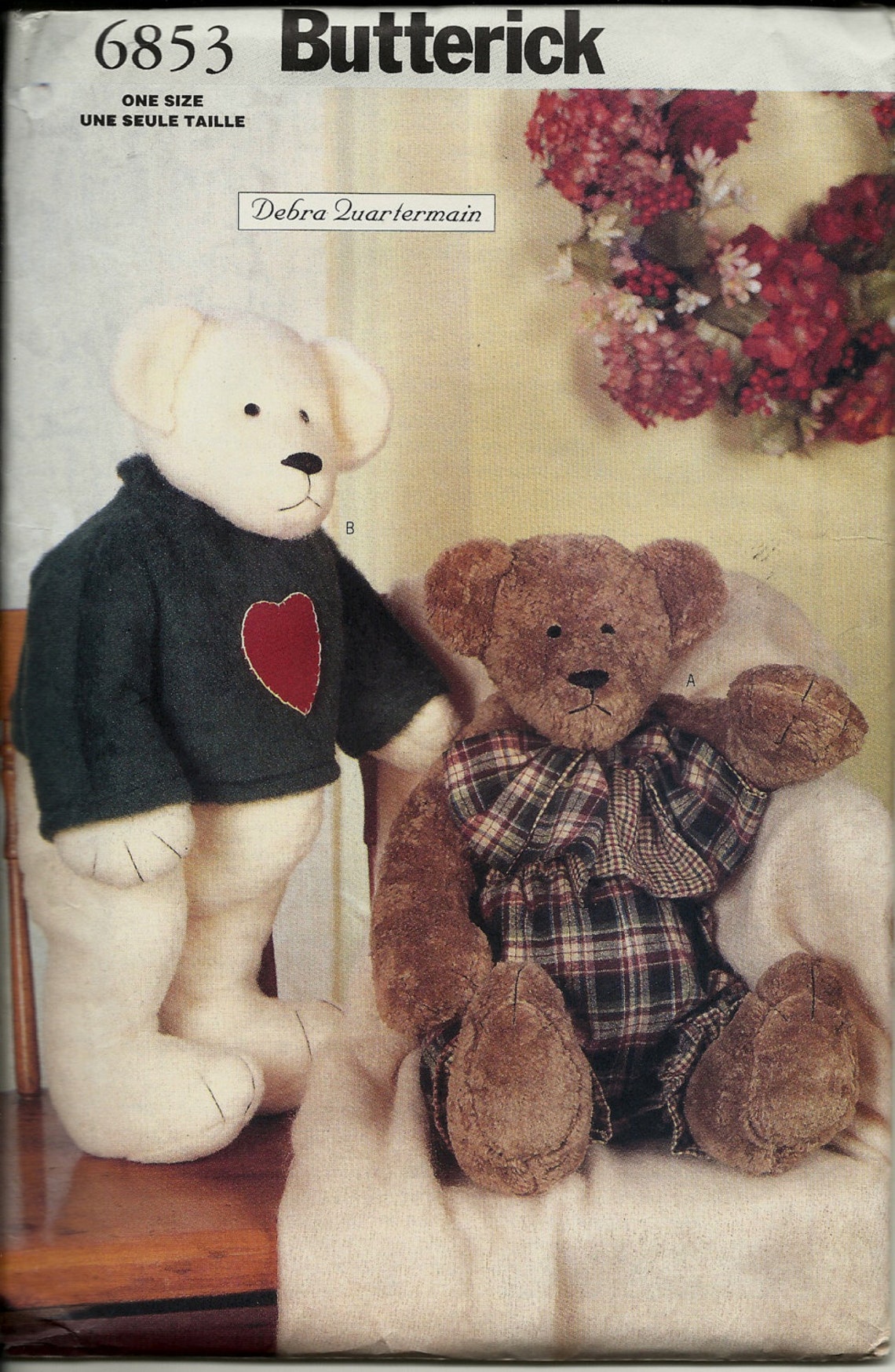 Butterick 6853 Make Your Own Bears and Clothes Uncut - Etsy