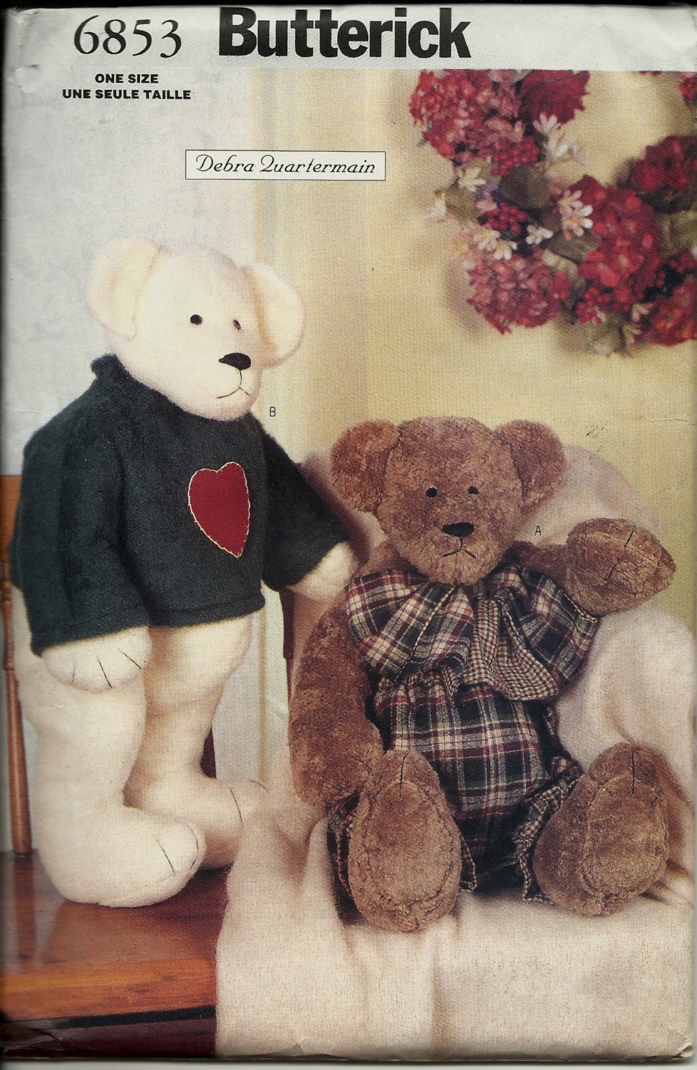 Butterick 6853 Make Your Own Bears and Clothes Uncut - Etsy