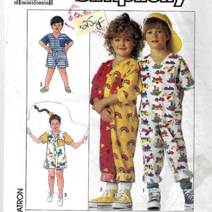 Simpliicity 9127 Child's Unisex Jumpsuit in Two Lengths Size Sm Cut - Etsy