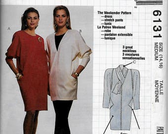 Mccall's 4877 Misses Top Dress Duster and Pants Size | Etsy